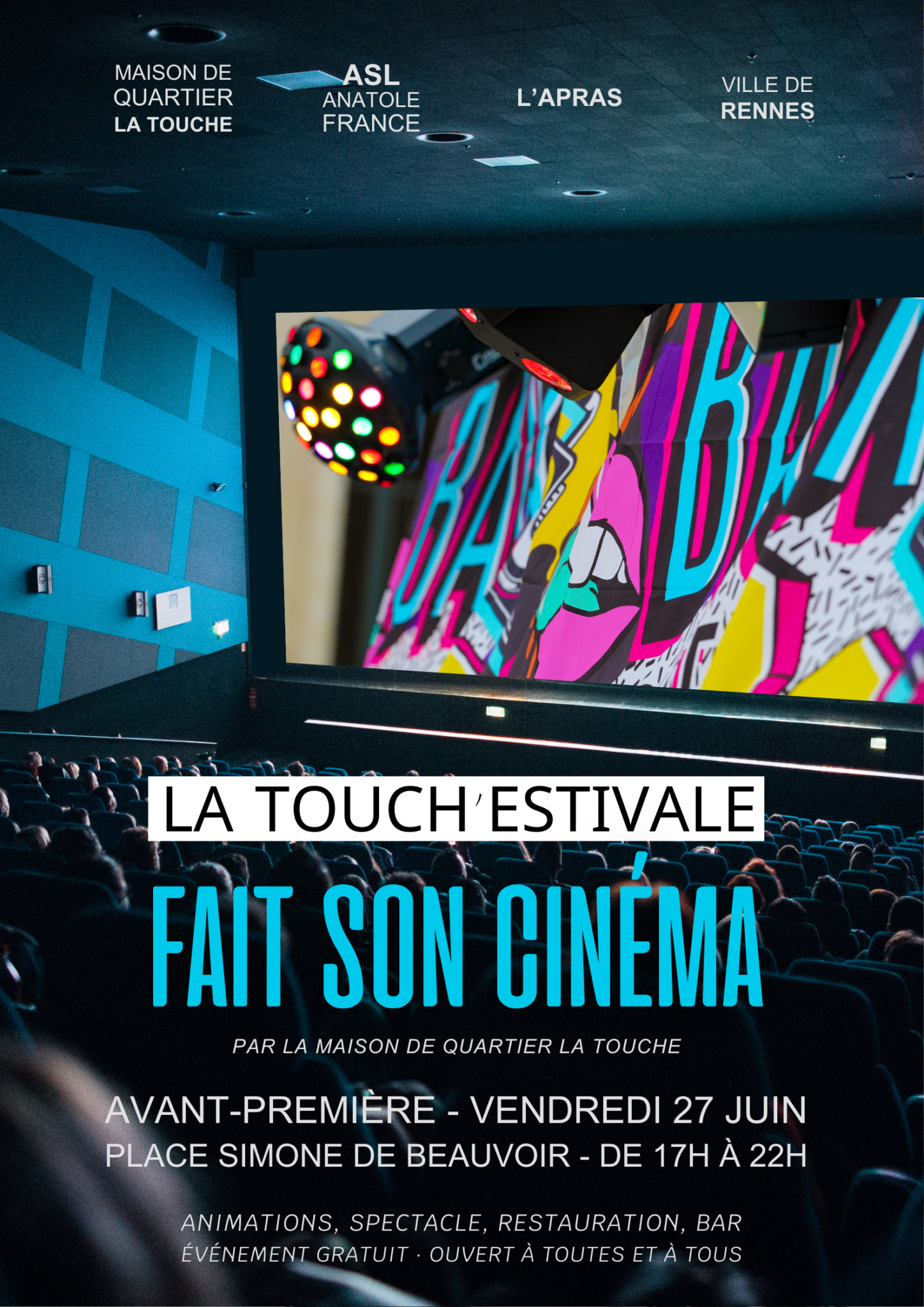 La Touch'Estivale fait son cinéma - Maison de Quartier La Touche